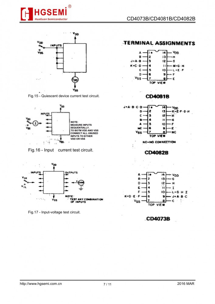 CD4073B datasheet page 7