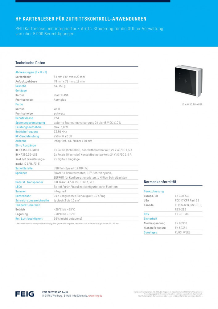 ID MAX50.10-xUSB product document image 2