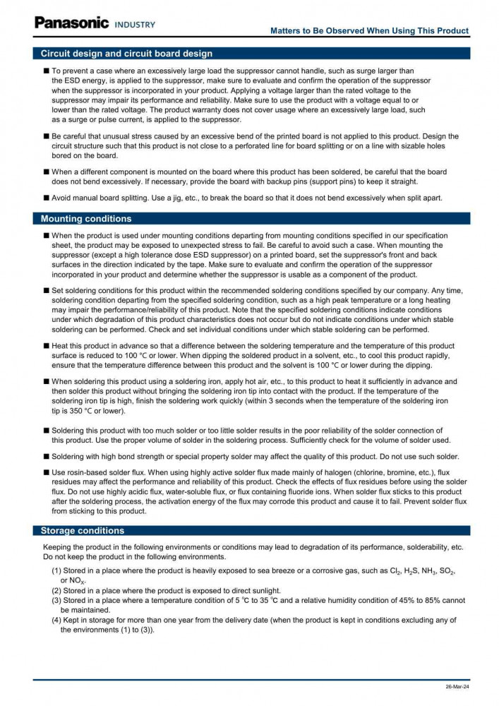 EZAEG ESD suppressor datasheet page 6