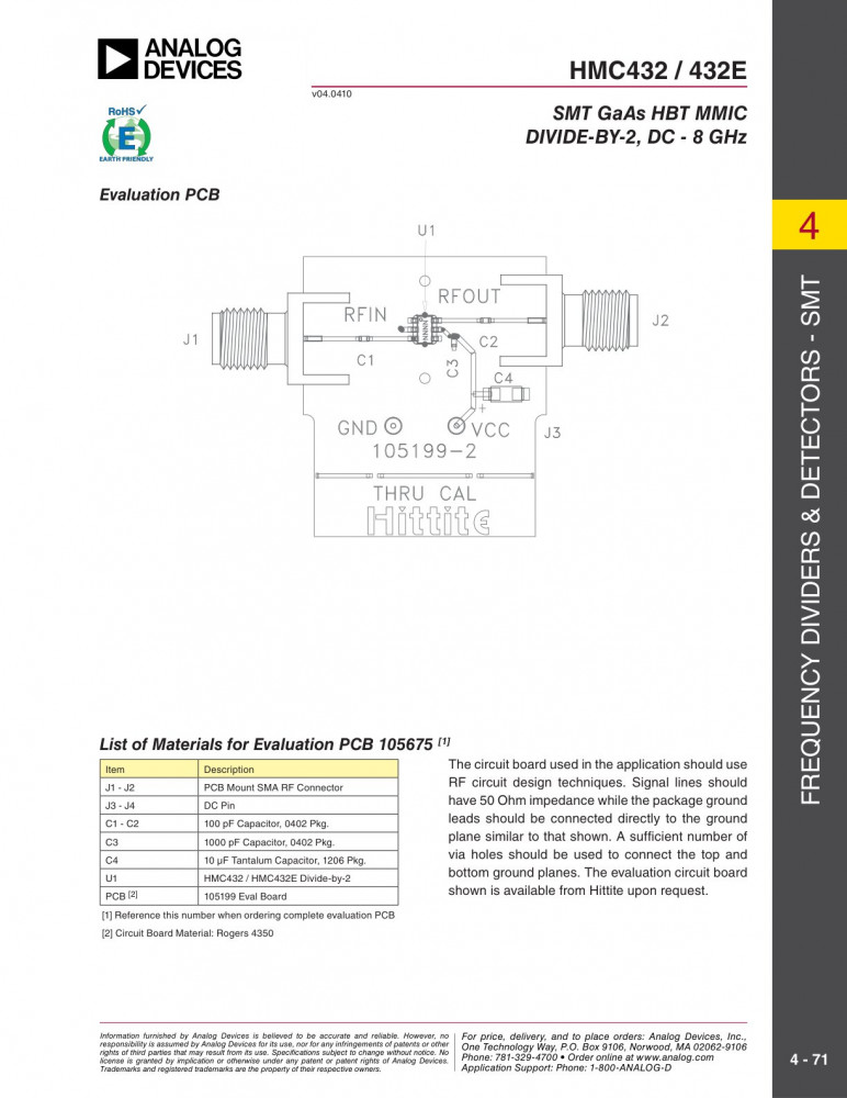 HMC432ETR technical document page 6