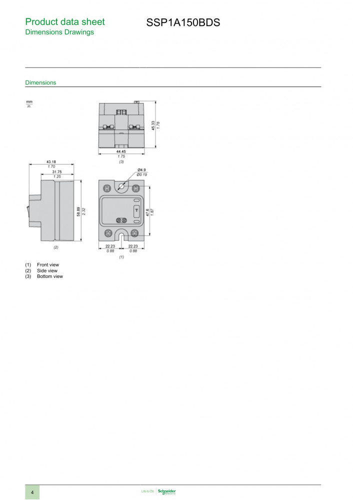 SSP1A150BDS technical document page 4