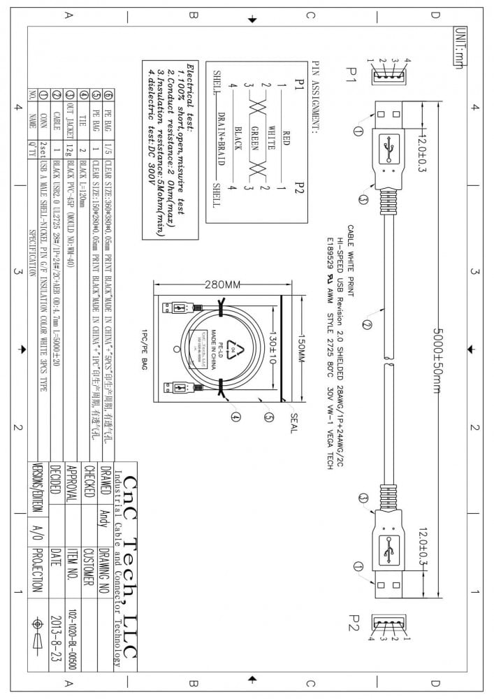 102-1020-BL-00500 technical drawing page