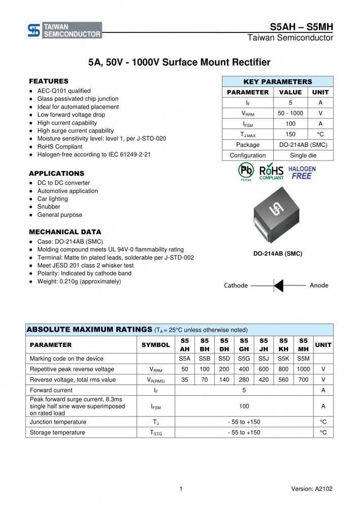 S5MH technical document page 1