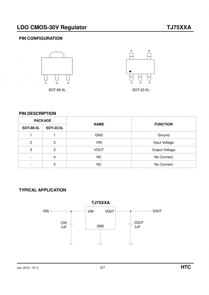 TJ7533AGF datasheet page 3
