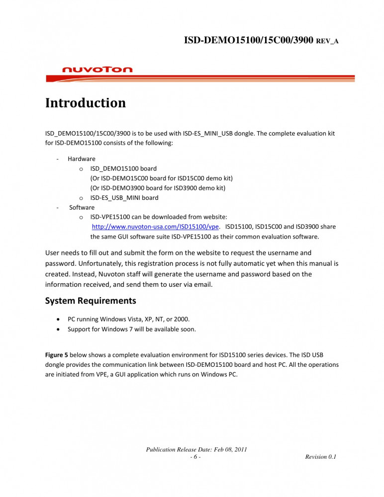 ISD-DEMO3900 manual page 6