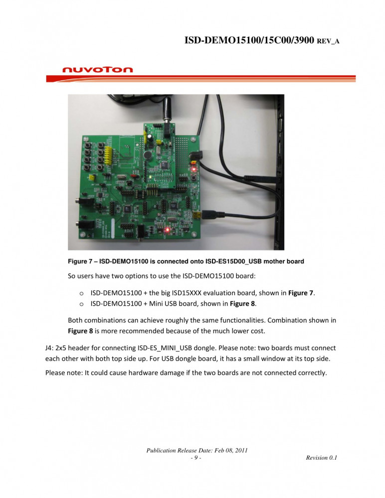 ISD-DEMO3900 manual page 9