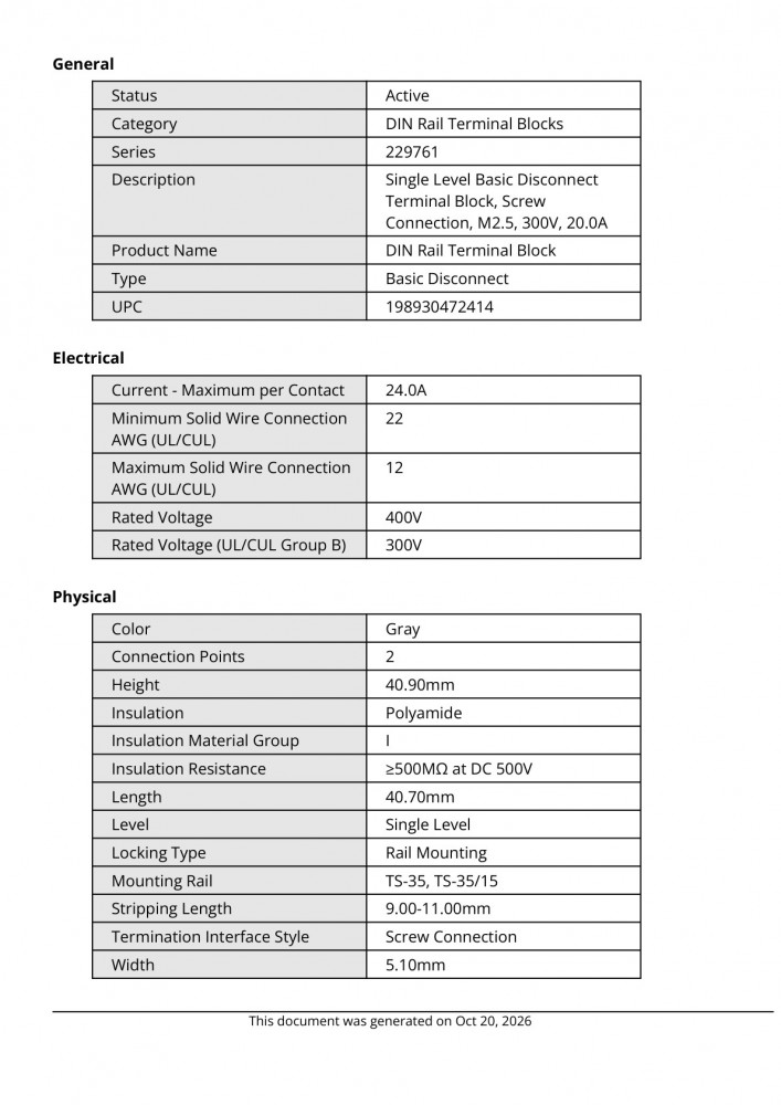 MOLEX 2297610700 document image 2