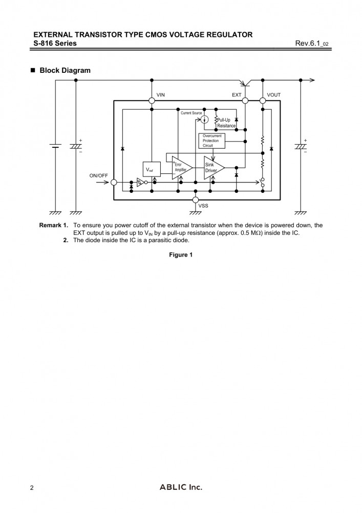 ABLIC S-816 Series datasheet page 2