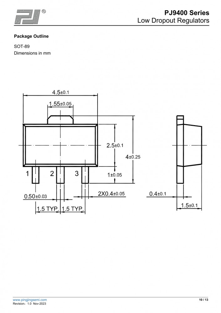 PJ9400 datasheet page 10