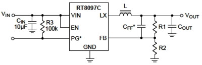 RT8097D - 2A, 1MHz, 6V CMCOT Synchronous Step-Down Converter