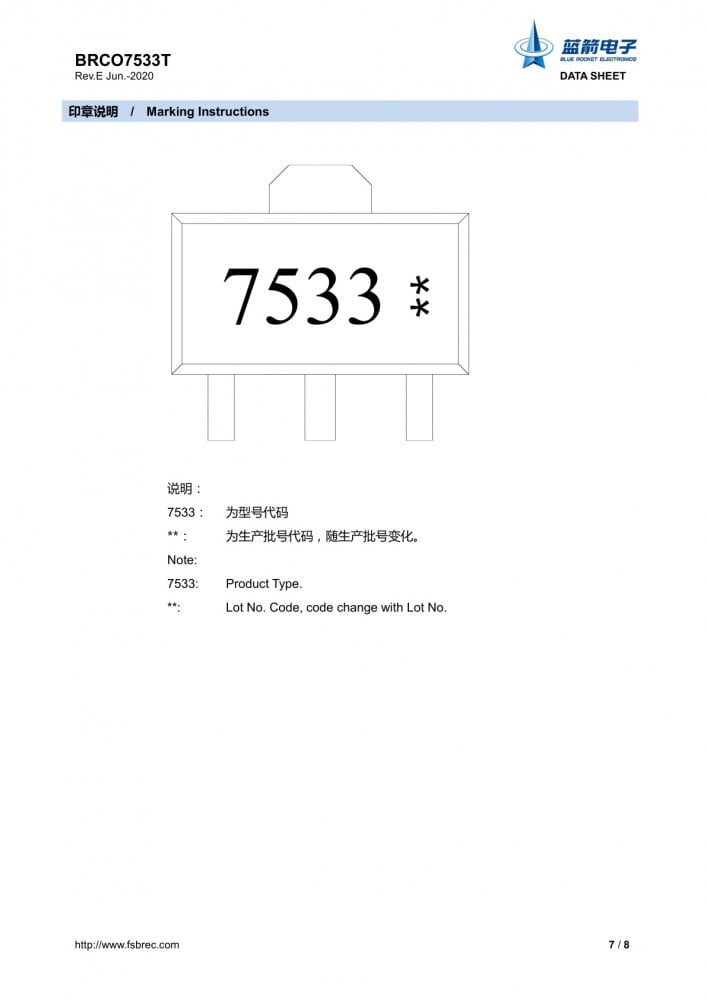 BRCO7533T datasheet page 7