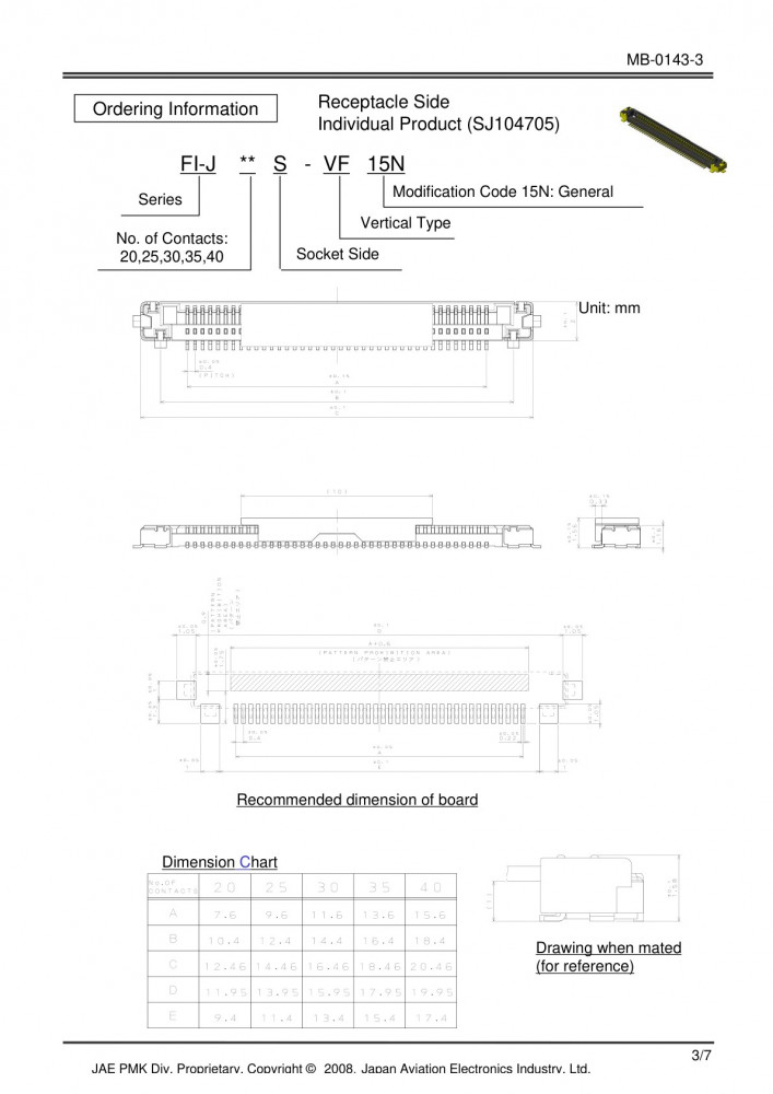 FI-J series technical document page 3