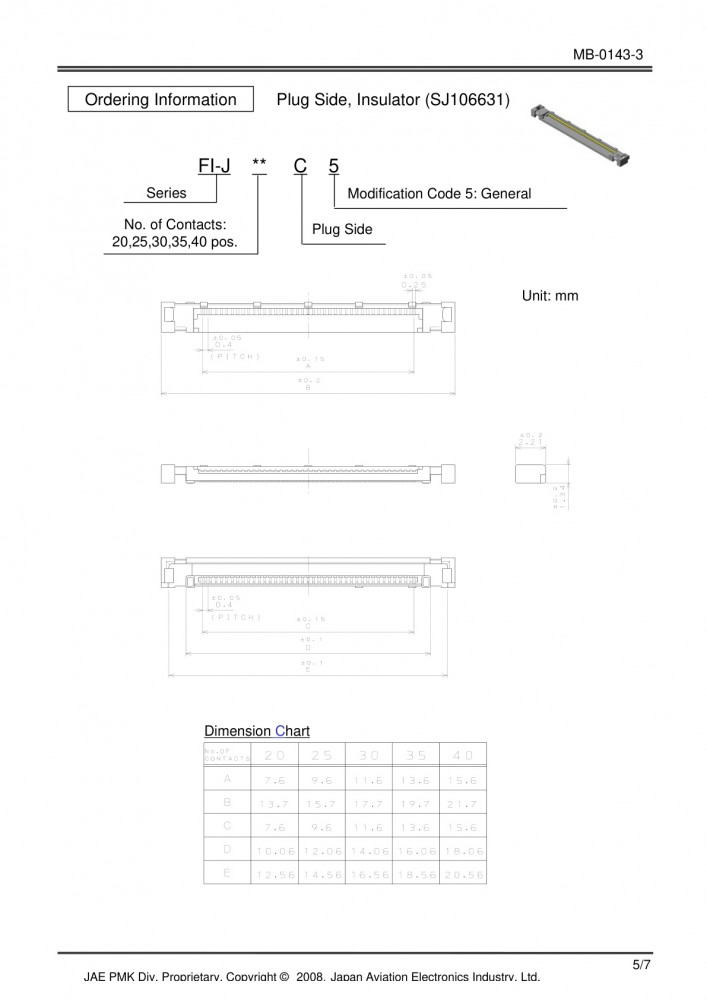 FI-J series technical document page 5