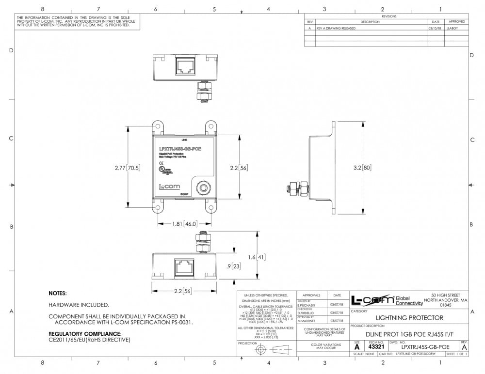 LPXTRJ45S-GB-POE technical document preview