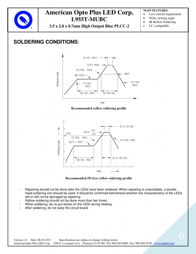 L955T-MUBC datasheet page 6