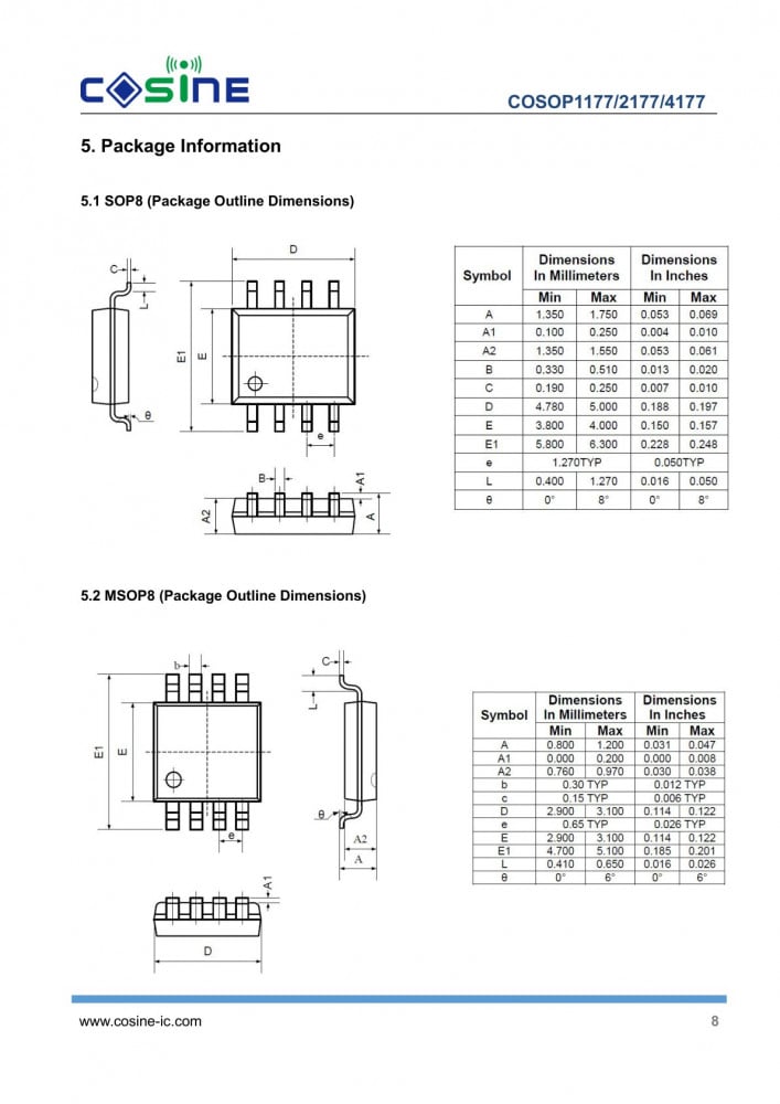 COSOP1177MR datasheet page 8