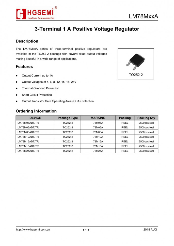 LM78M05ADT/TR datasheet page 1