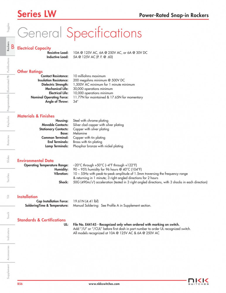 LW series technical document page 1
