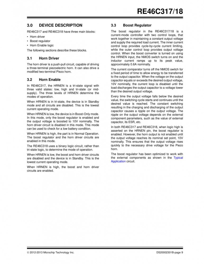 RE46C317S8F datasheet page 9