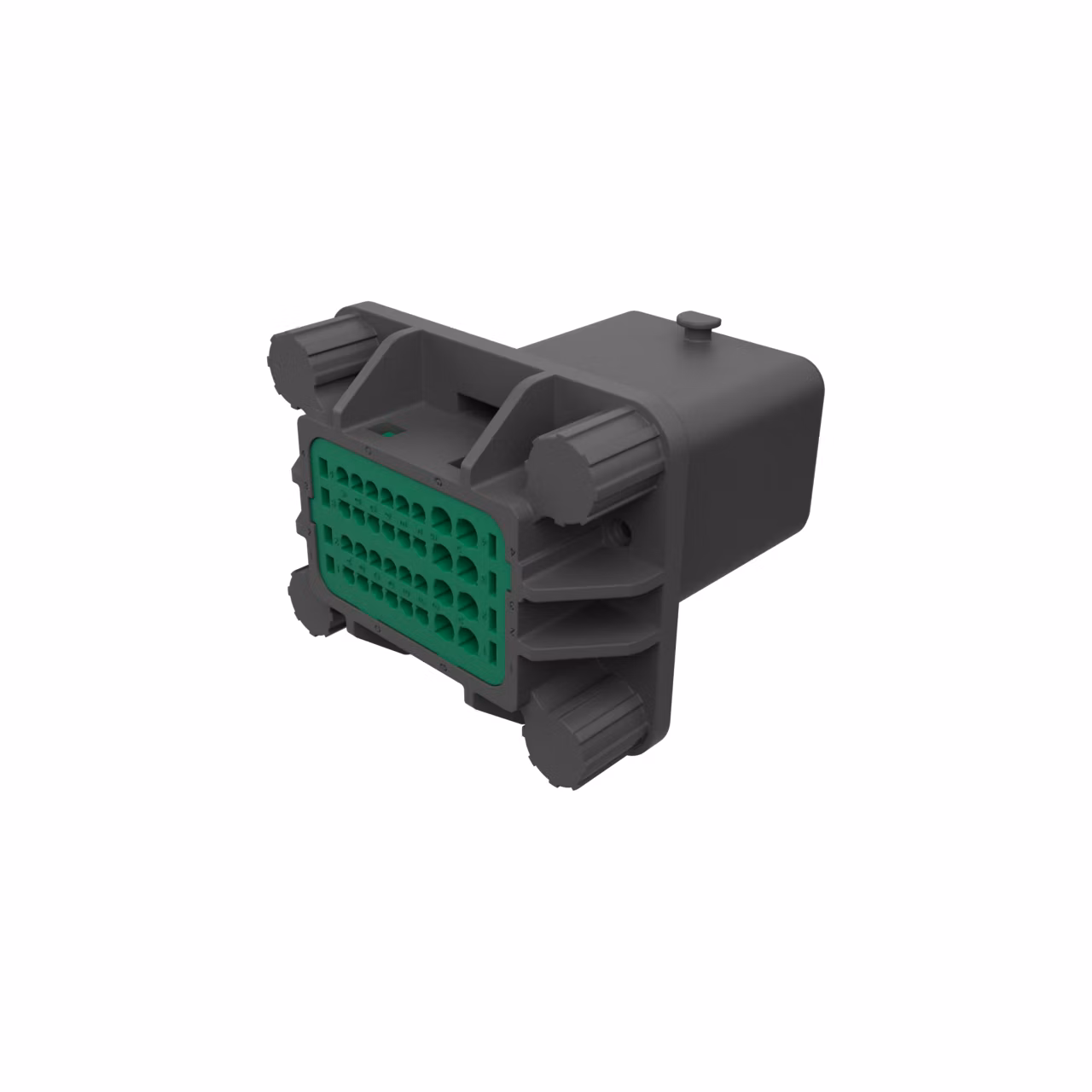 2.50mm, 3.70mm CMC Header, Panel Mount, 32 Circuits, Black for sale
