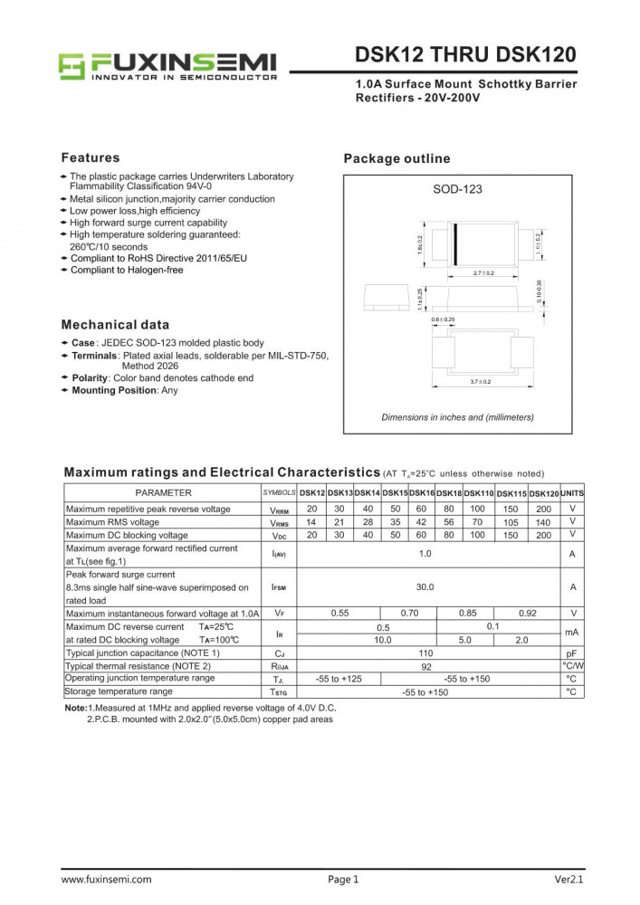 DSK16 technical document page 1