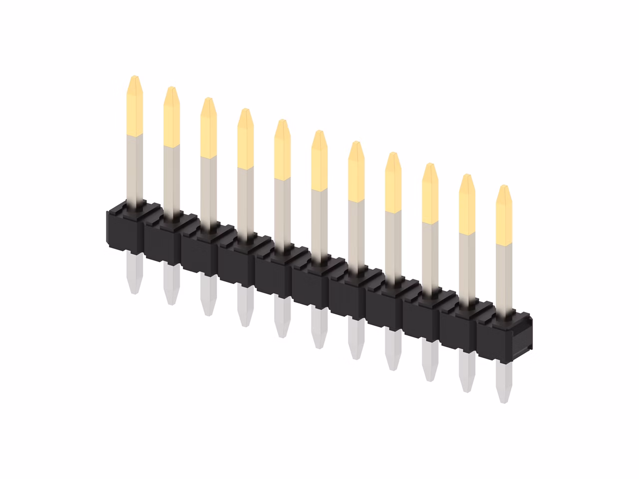 KK 254 Breakaway Header, Vertical, 11 Circuits, Tin (Sn) Plating, Mating Pin Length 7.49mm, Bag