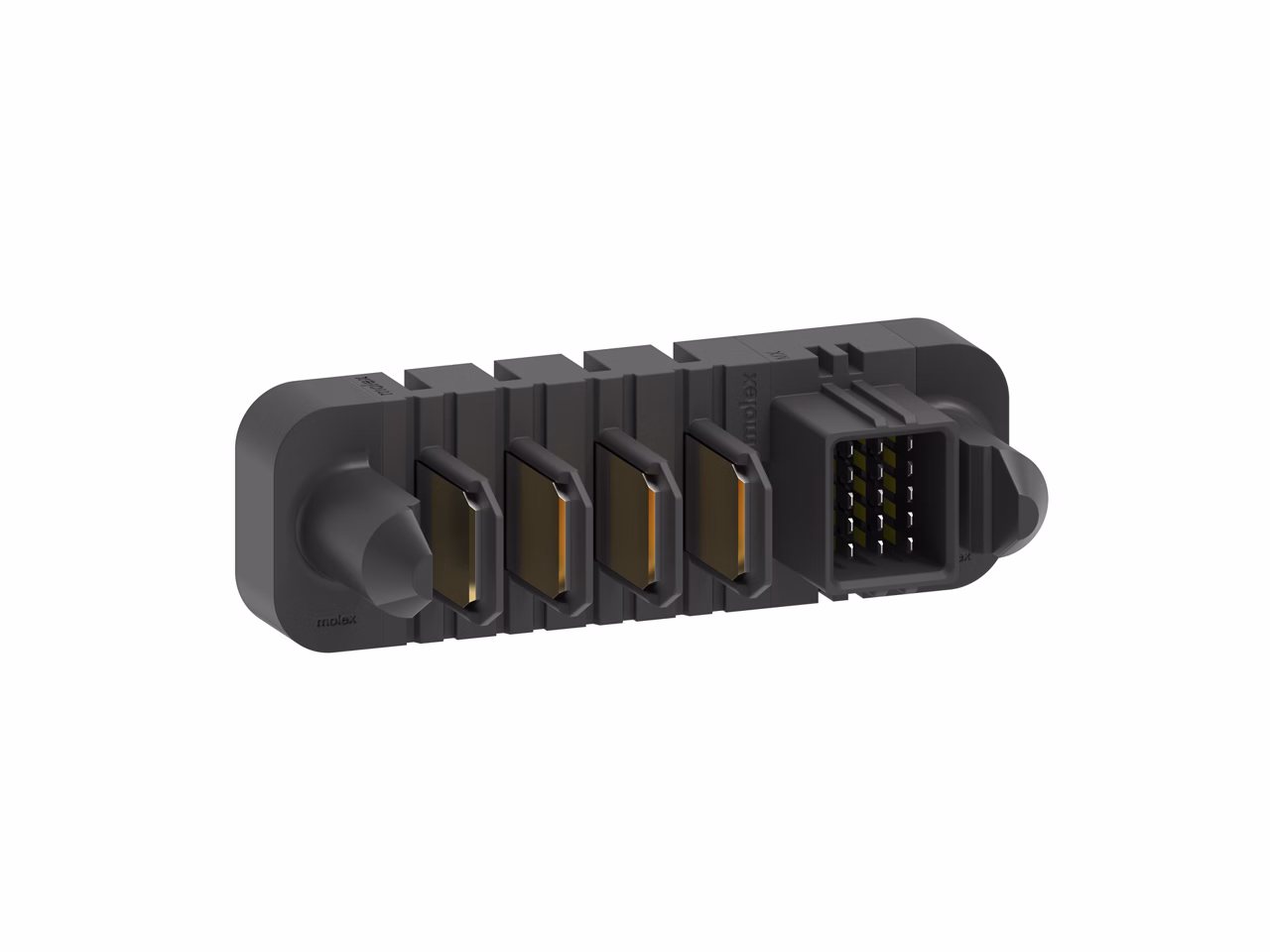 EXTreme Ten60Power Board-to-Board Vertical Plug Assembly with Guide Pins, 4 Split Power Circuits