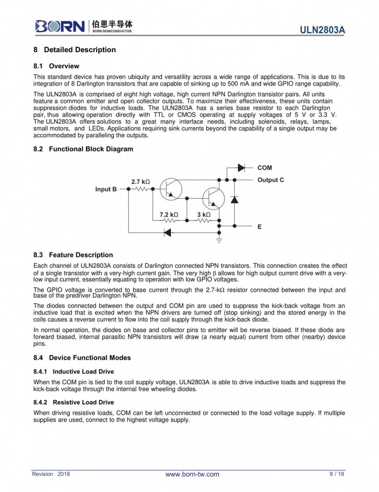ULN2803A datasheet page 9