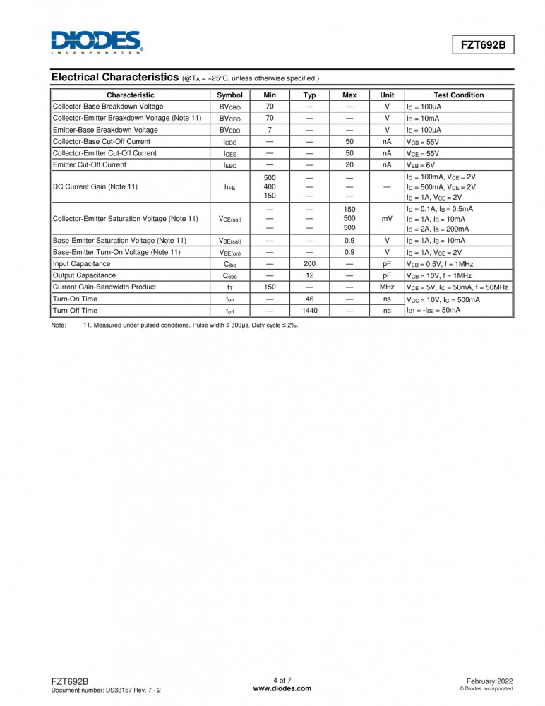 FZT692BTA datasheet page 4