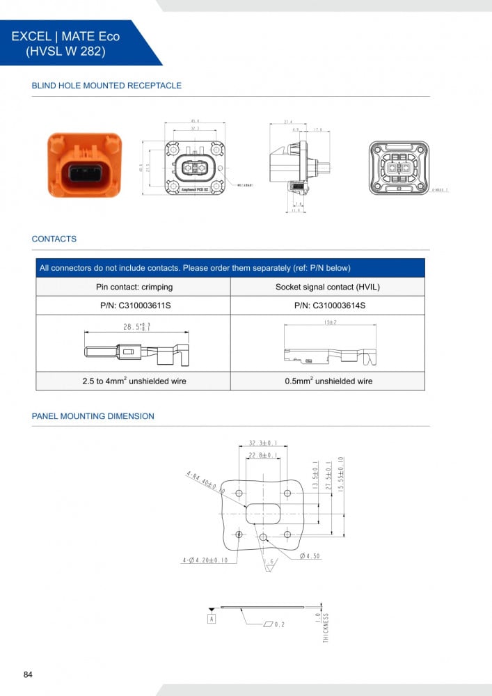 Amphenol HVSL282 documentation page 8
