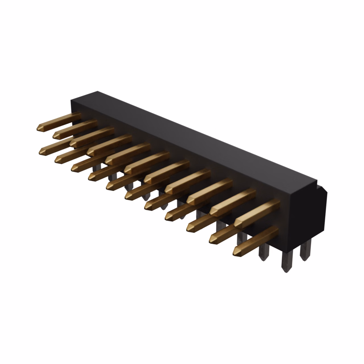 2.00mm Pitch Milli-Grid Header, Right-Angle, Through Hole, 22 Circuits, 0.38µm Gold (Au) Plating, Mating Pin Length 4.00mm, Tail Length 2.60mm, Tape and Reel, Lead Free for sale
