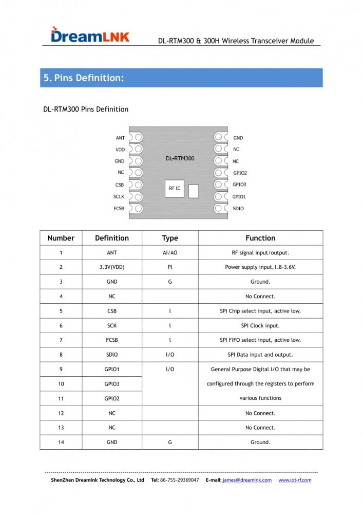 DL-RTM300 datasheet page 6