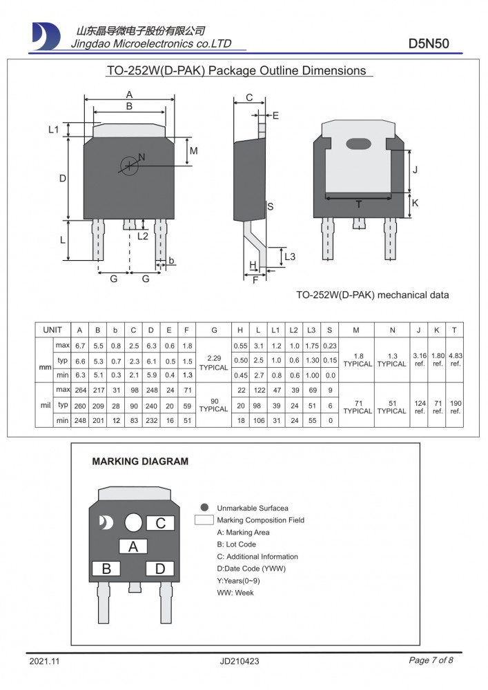 D5N50 datasheet page 7