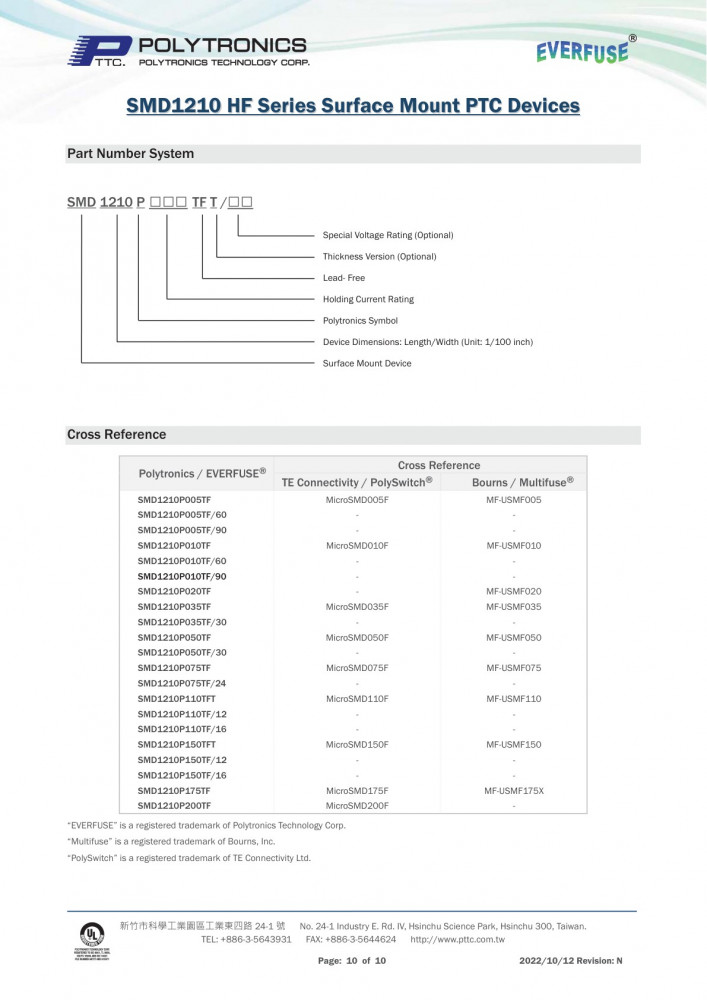 SMD1210P005TF datasheet page 10