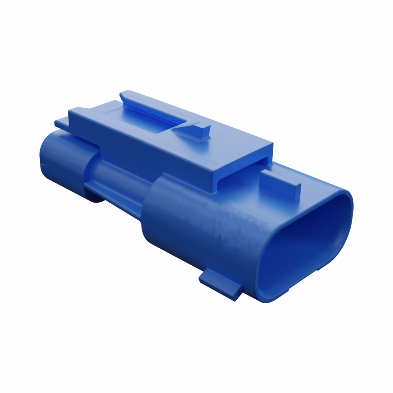 Squba Sealed Plug Assembly with Clipslot, 1.80mm Pitch, Single Row, 6 Circuits, Gray