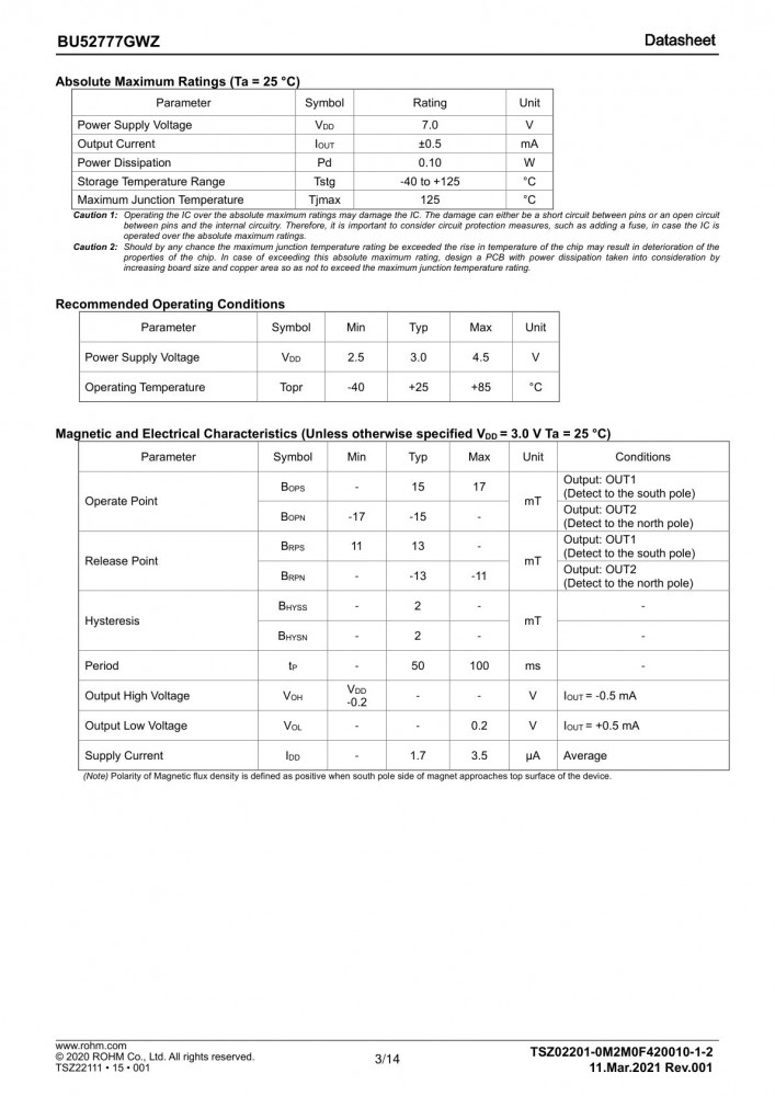 BU52777GWZ-E2 datasheet page 3