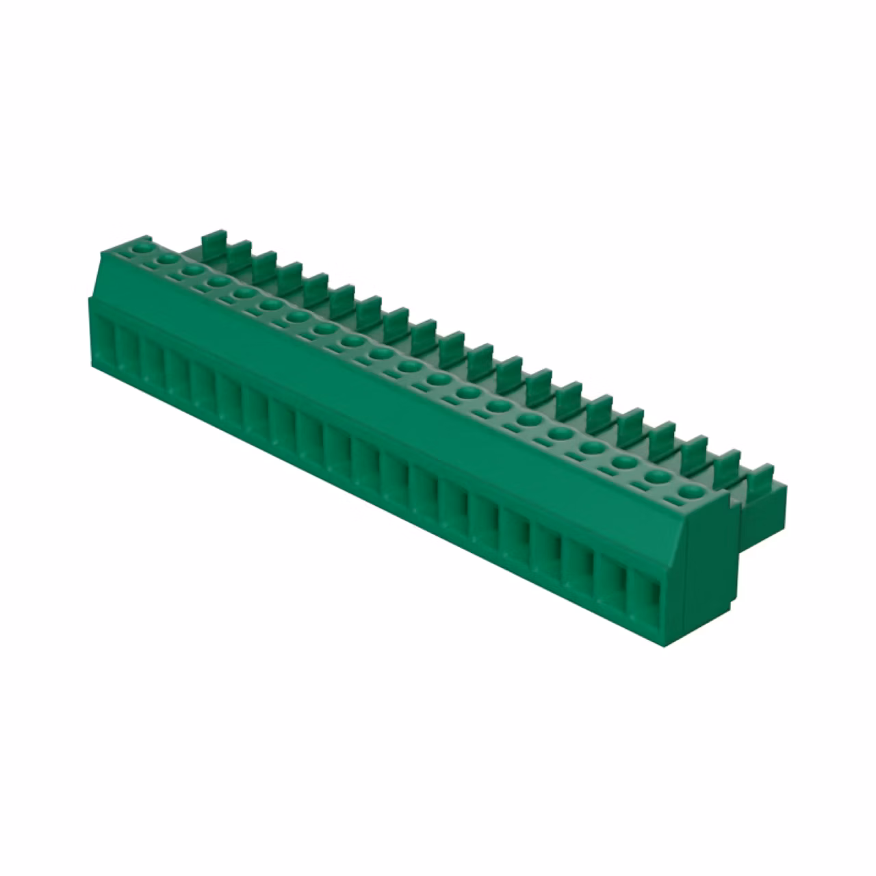 3.50mm Pitch Eurostyle Horizontal Plug, Green Housing, 20 Circuits for sale