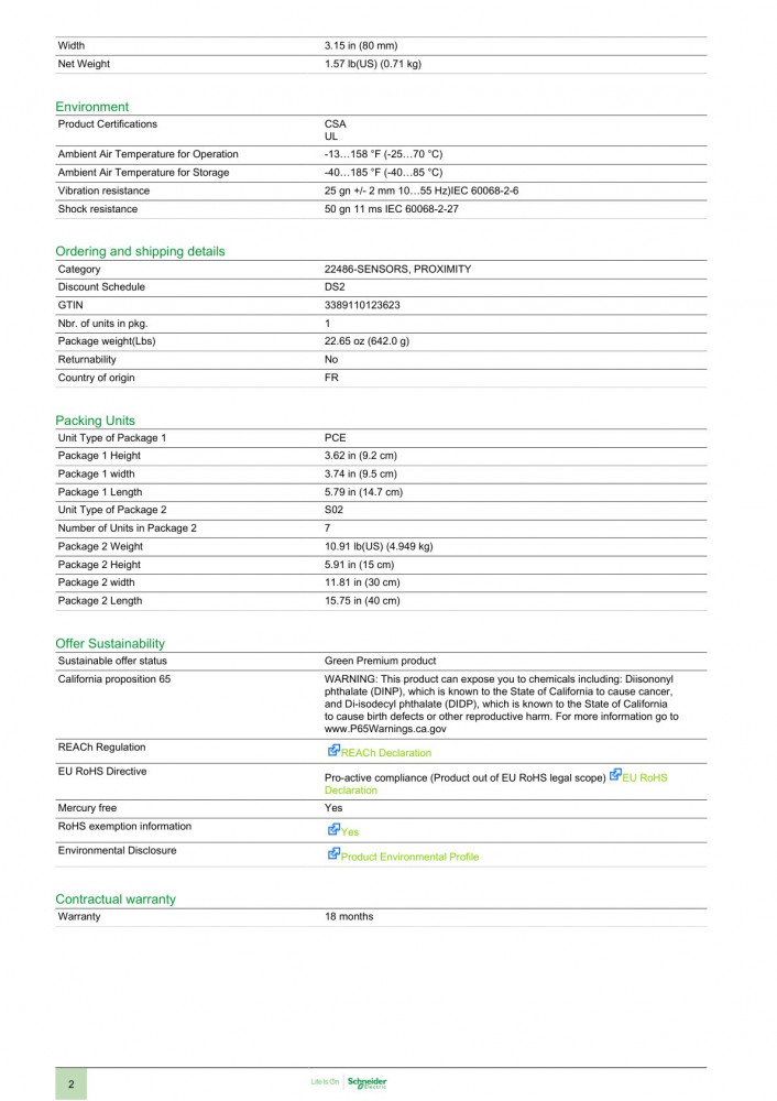 XS8D1A1PAL10 technical document page 2