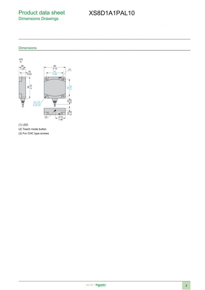 XS8D1A1PAL10 technical document page 3