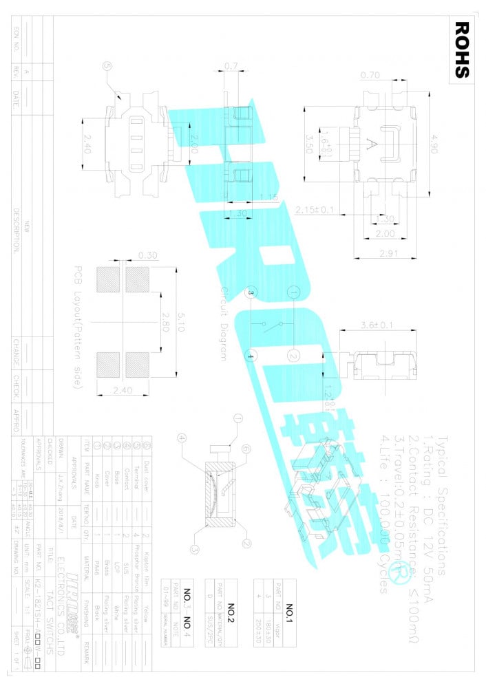 K2-1821SH-A4SW-06 technical document page