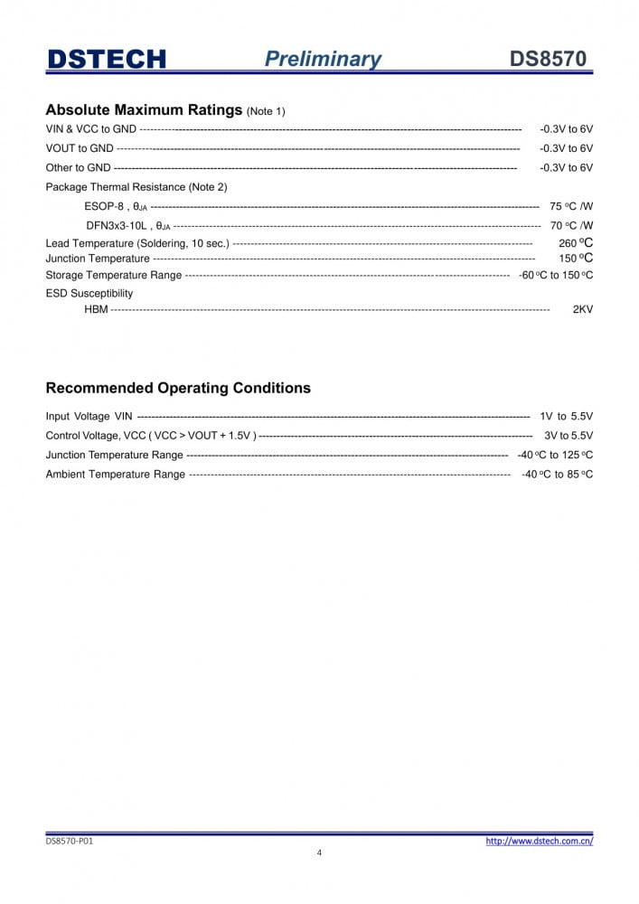 DS8570 datasheet page 4