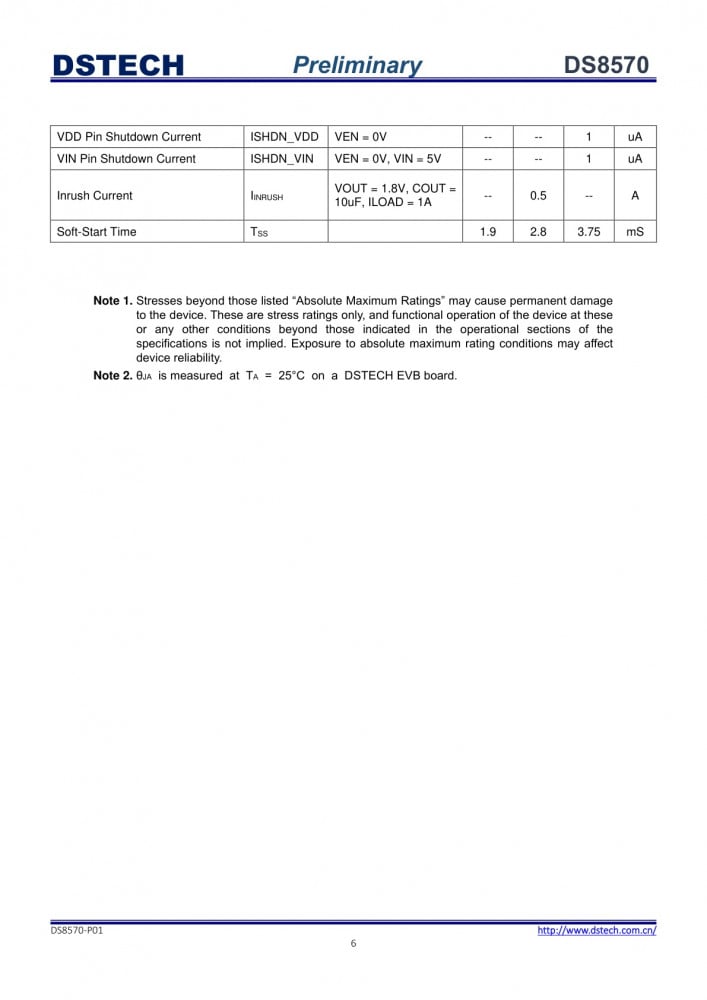 DS8570 datasheet page 6