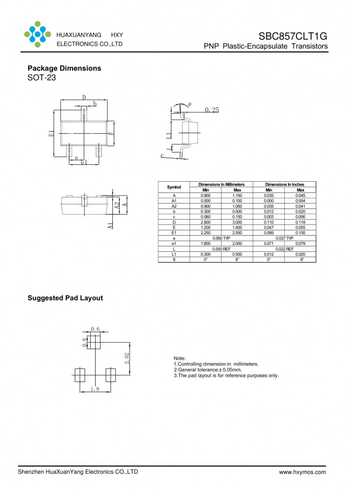 SBC857CLT1G-HXY datasheet page 4