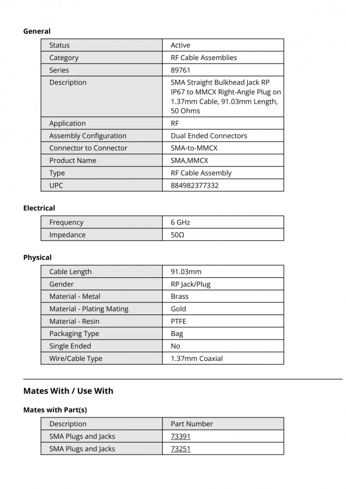 MOLEX 897615210 drawing page 2