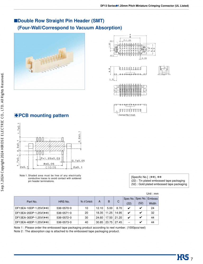 HRS DF13 datasheet page 7