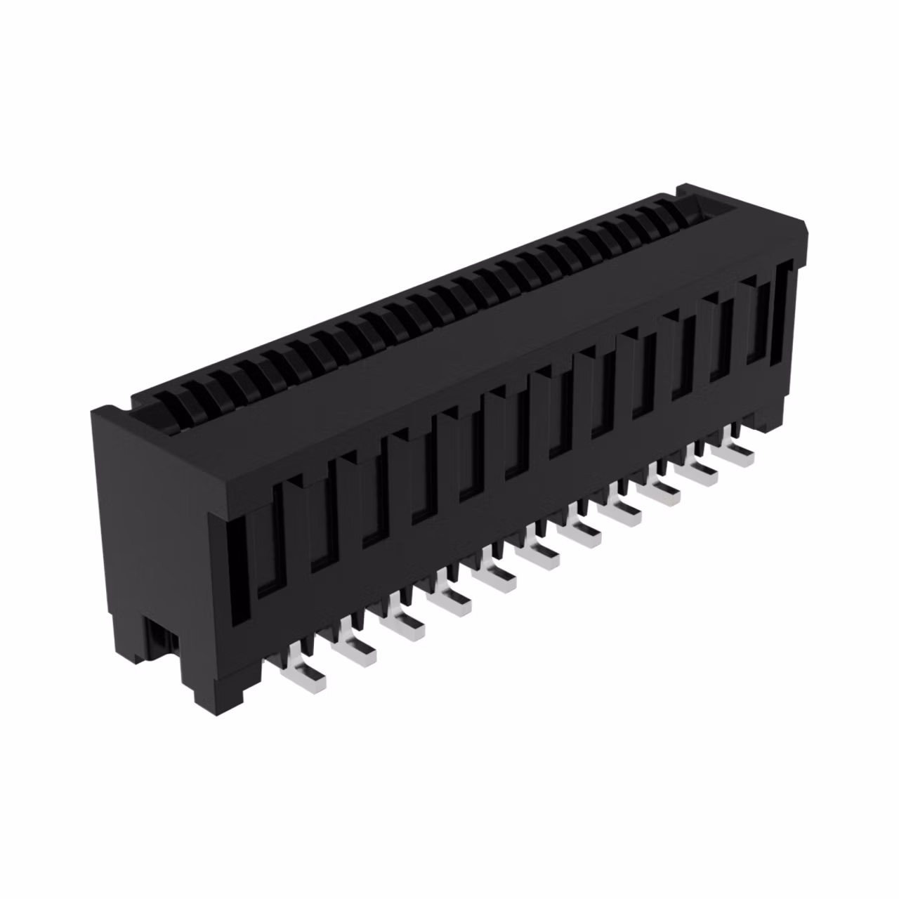 Easy-On FFC/FPC Connector, 0.50mm Pitch, Surface Mount, Vertical, Non-ZIF, Standard Footprint, Tin Bismuth Plating, Short Terminal Type, Black, 23 Circuits for sale