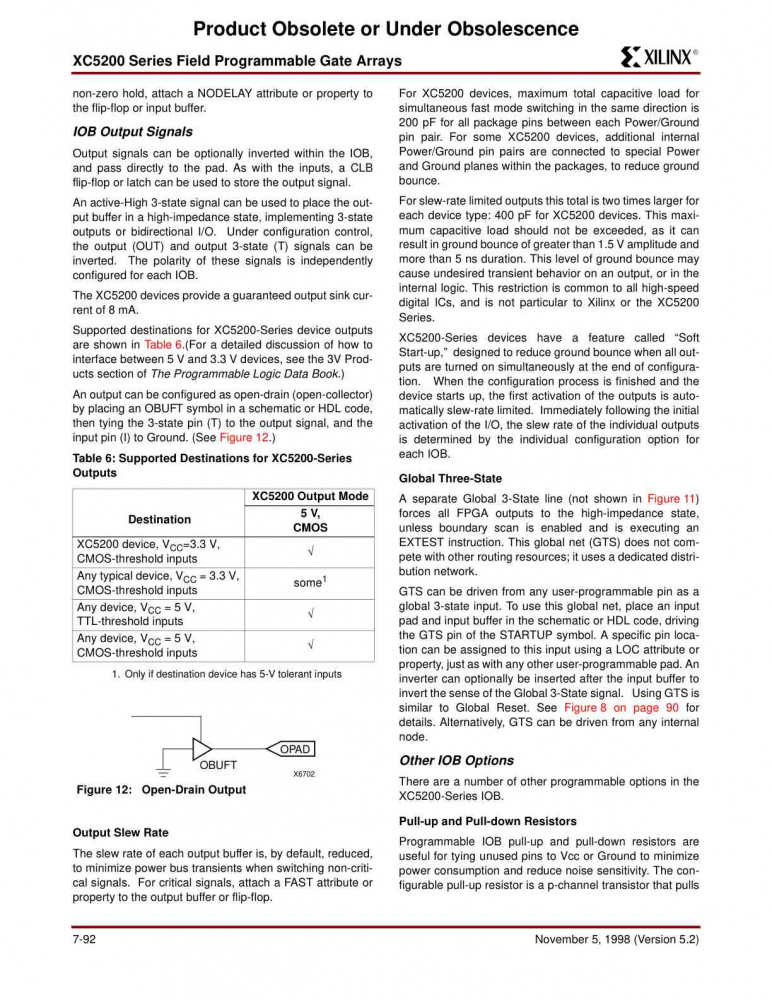 XC5200 documentation page 10