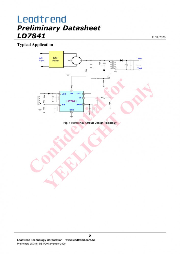 LD7841 datasheet page 2