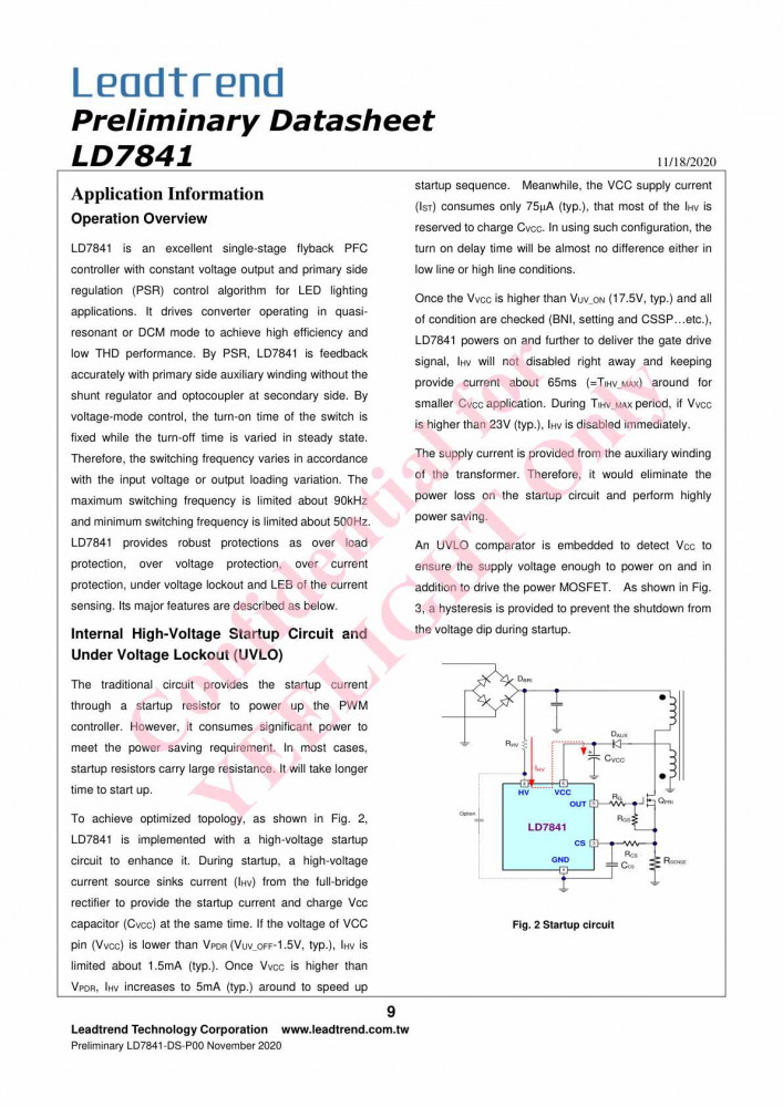 LD7841 datasheet page 9