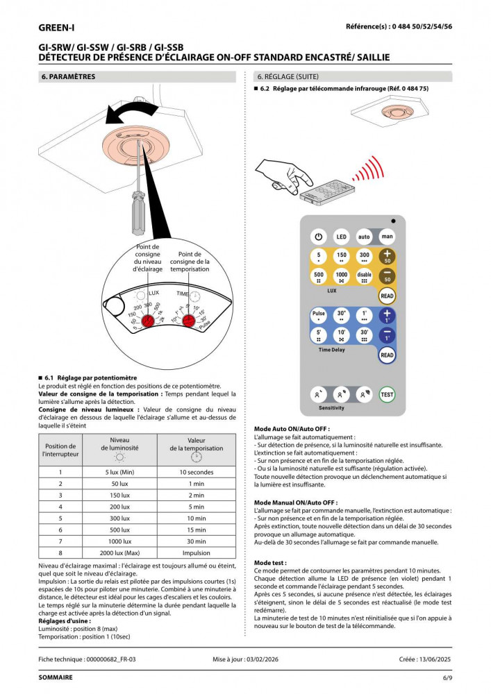 Legrand GREEN-I technical document page 6